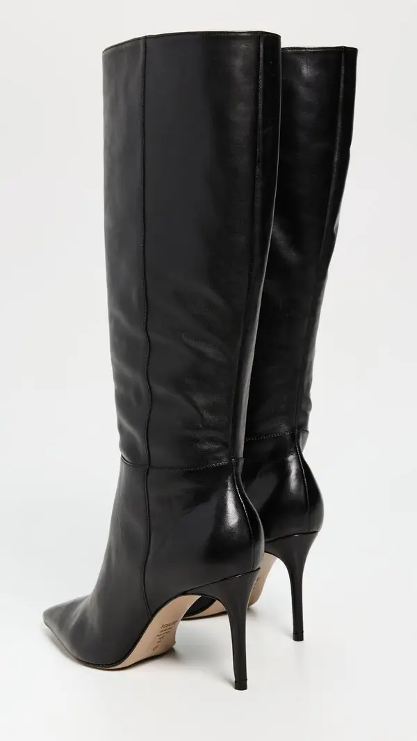 Schutz Mikki Up Leather Boots - Black
