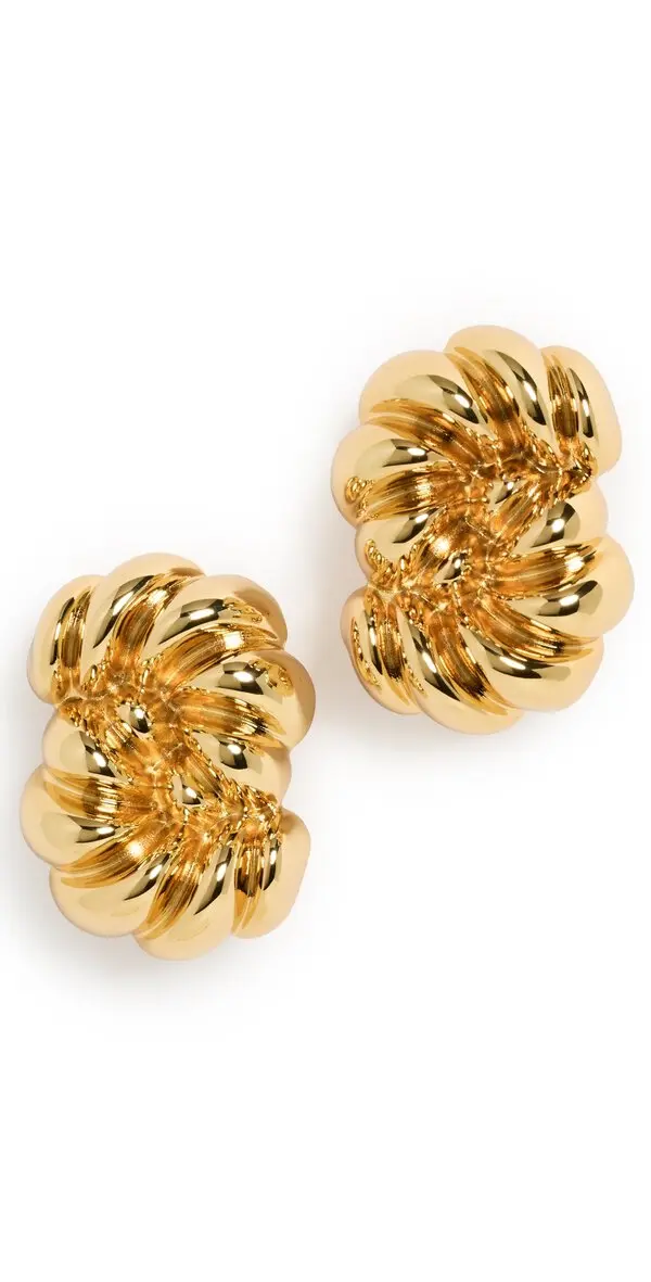 JULIETTA Loulou Clip On Earrings - Gold