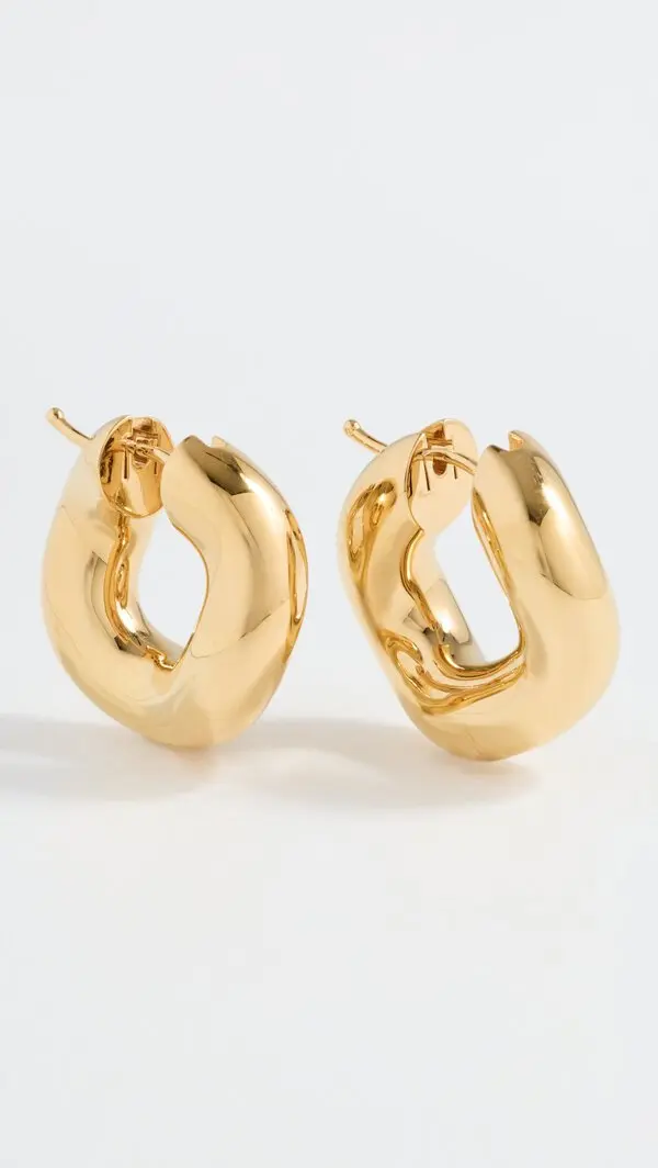 Charlotte Chesnais Wave Blow Hoop Earrings