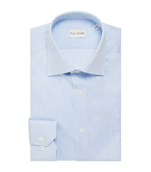 Pal Zileri Cotton Stripe Shirt - Blue