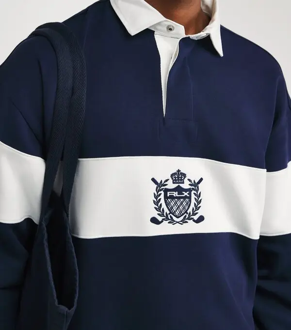Rlx Ralph Lauren Crest Relaxed Rugby Shirt - Navy | Editorialist