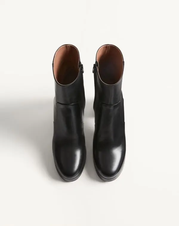 Valentino Garavani Fawcette Platform Ankle Boots - Black