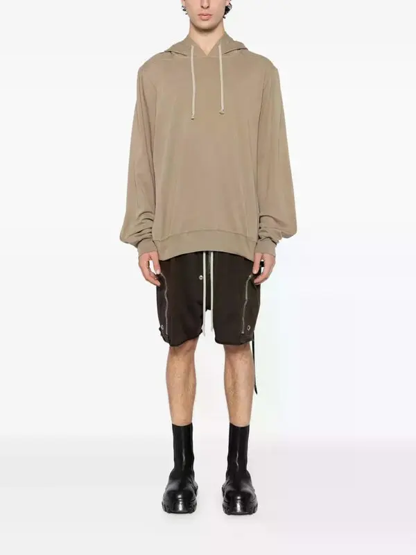 Rick Owens Cotton Hoodie - Brown