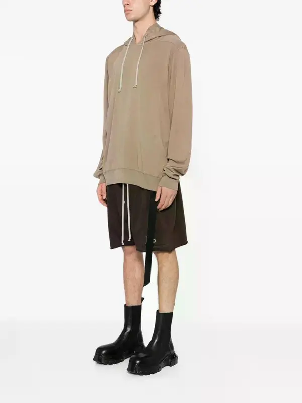 Rick Owens Cotton Hoodie - Brown