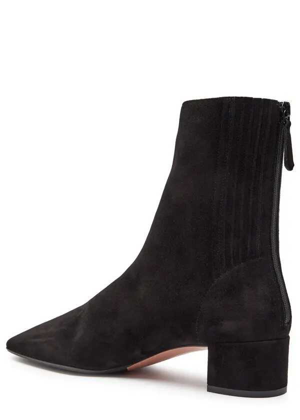 AQUAZZURA Saint Honoré 35 Suede Ankle Boots