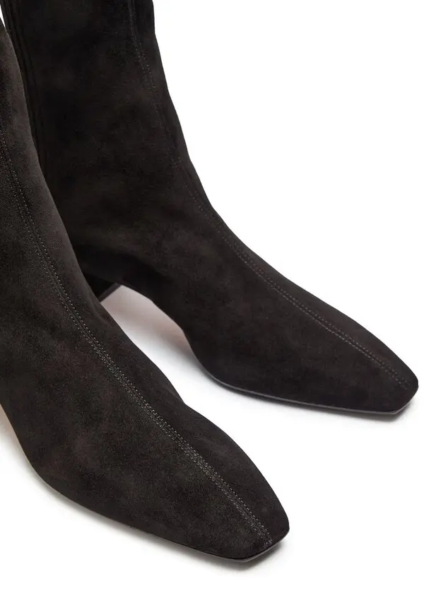 AQUAZZURA Saint Honoré 35 Suede Ankle Boots