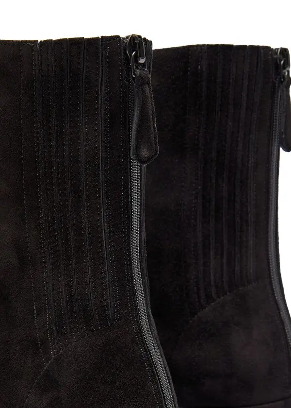 AQUAZZURA Saint Honoré 35 Suede Ankle Boots