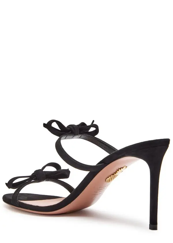 AQUAZZURA Soave 85 Suede Sandals