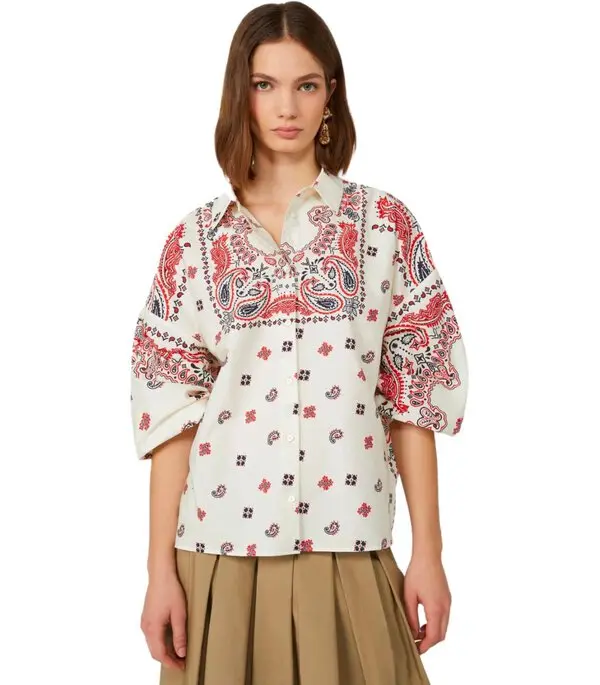 Max Mara Adda Bandana Print Shirt