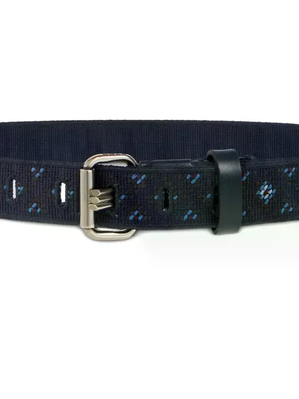 Etro Embroidered Cotton Belt