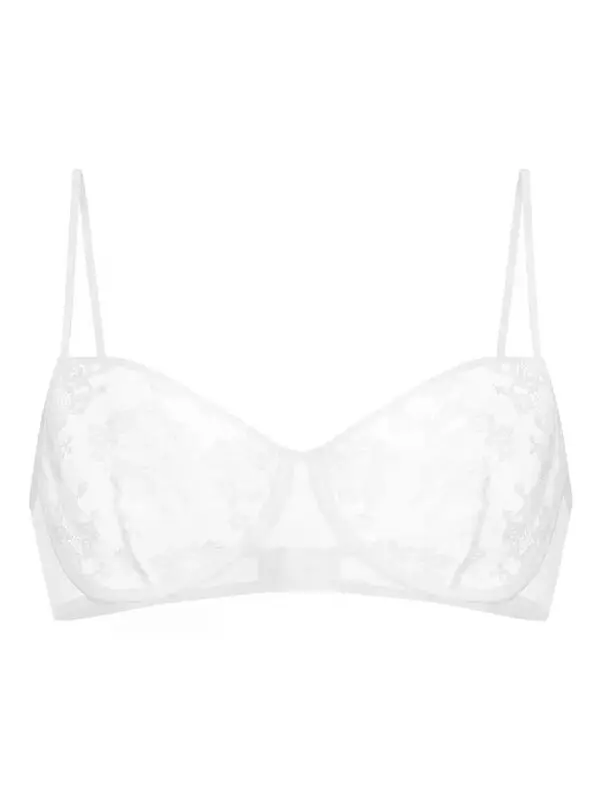ZHILYOVA The Tara Floral-lace Bra - White