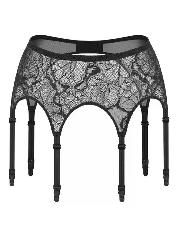ZHILYOVA Tara Garter Belt - Black