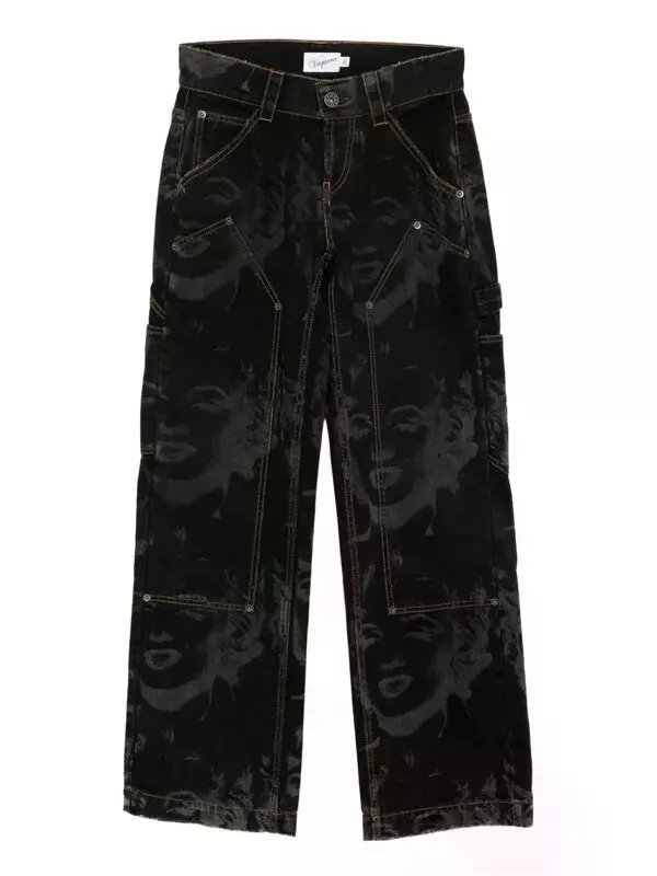 Vaquera All-over Graphic Print Jeans