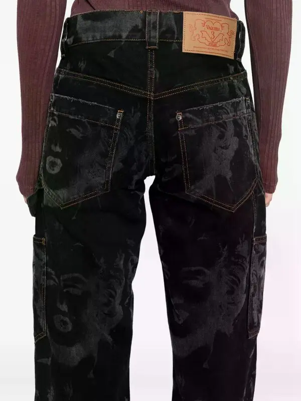 Vaquera All-over Graphic Print Jeans