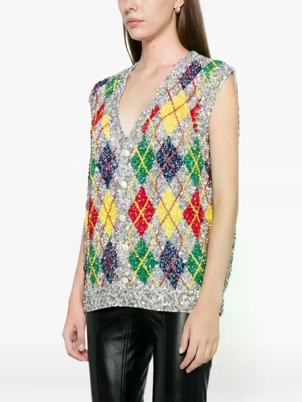 Ashish Sequin Embellished Tank Top