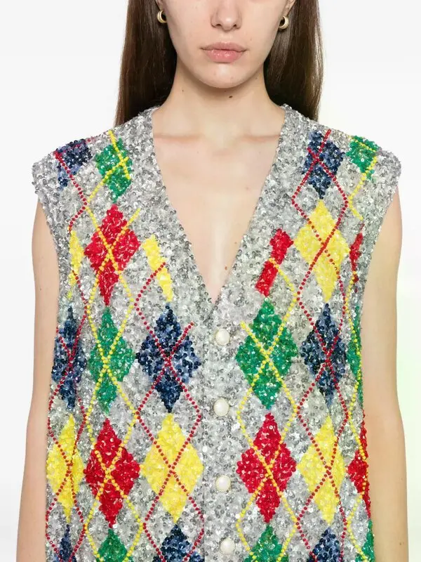 Ashish Sequin Embellished Tank Top