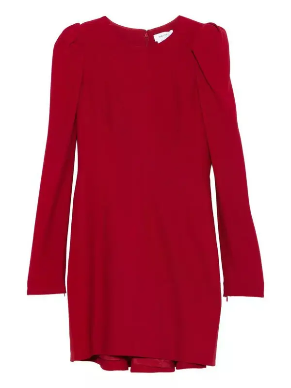 Alexander McQueen Fitted Puff-sleeve A-line Dress - Red