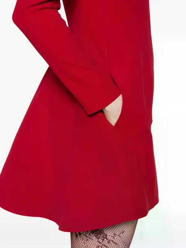 Alexander McQueen Fitted Puff-sleeve A-line Dress - Red