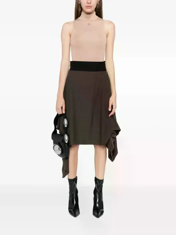 ALAINPAUL A-line Skirt With Asymmetric Hem