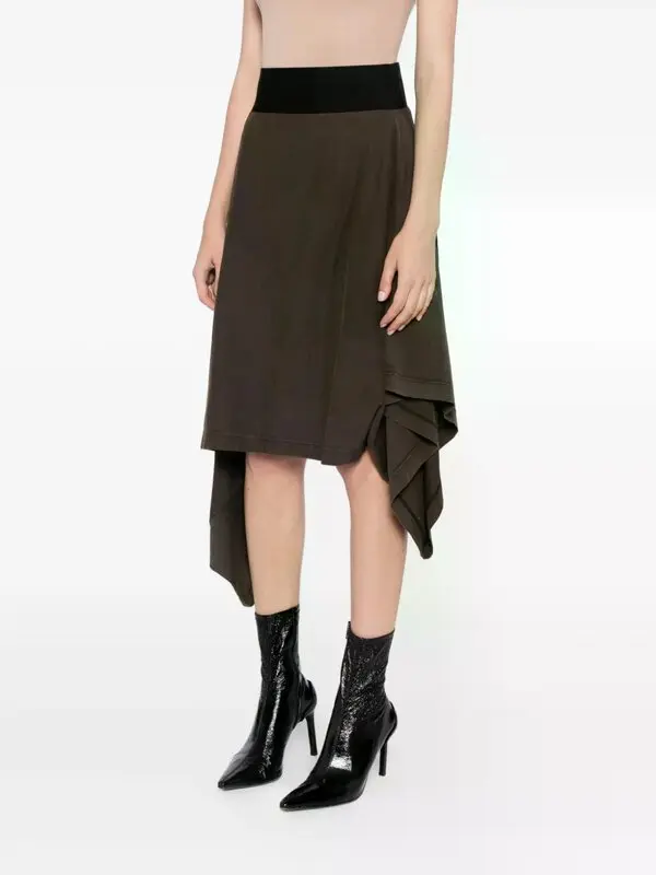ALAINPAUL A-line Skirt With Asymmetric Hem