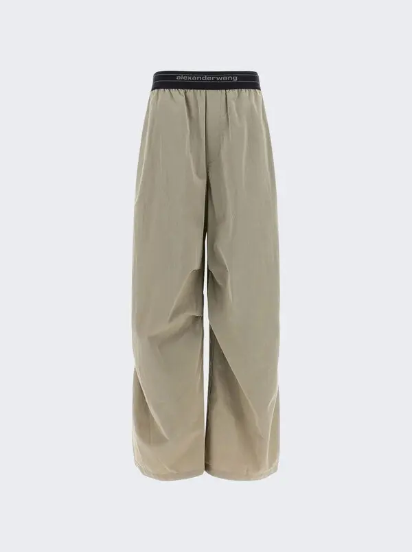 Alexander Wang Mid-rise Pleated Knee Pant - Ivory