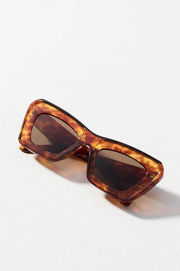 EYEKING Beveled Cateye Sunglasses - Tortoise