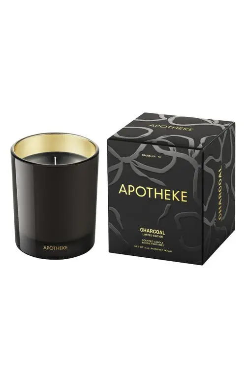APOTHEKE Charcoal Petite Scented Candle - Black