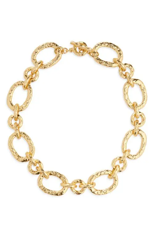 KARINE SULTAN Bold Link Necklace - Gold