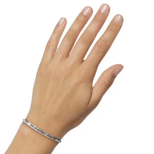 HARRY POTTER Snape's Plated Love Always Bar Lariat Bracelet