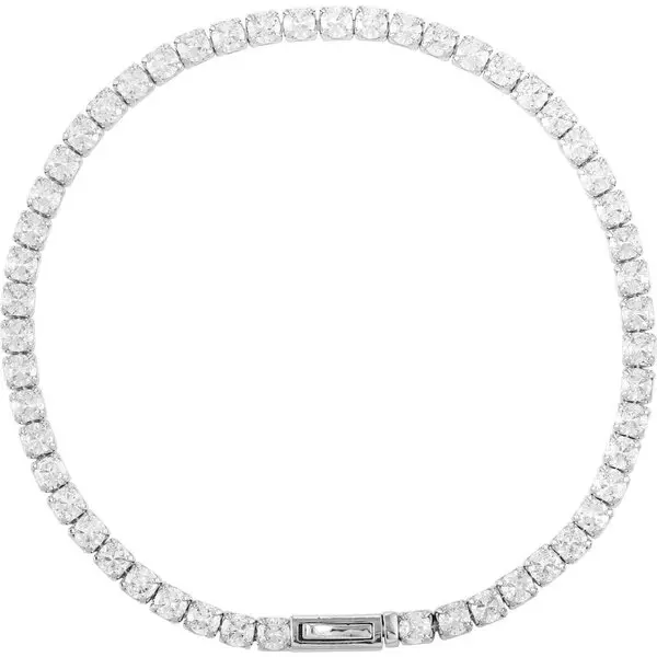 Vince Camuto Cubic Zirconia Tennis Bracelet - Silver Tone