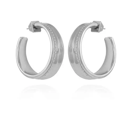 Vince Camuto Intertwined Hoop Earrings - Silver Tone
