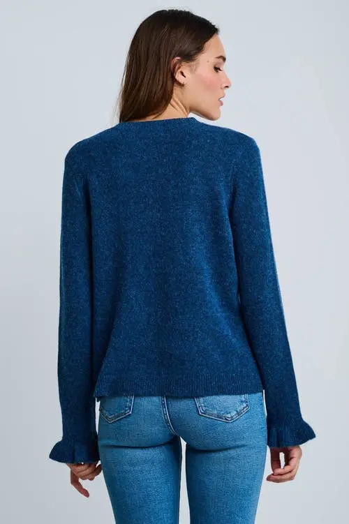 Lisa Todd The Allure Knit Henley - Denim