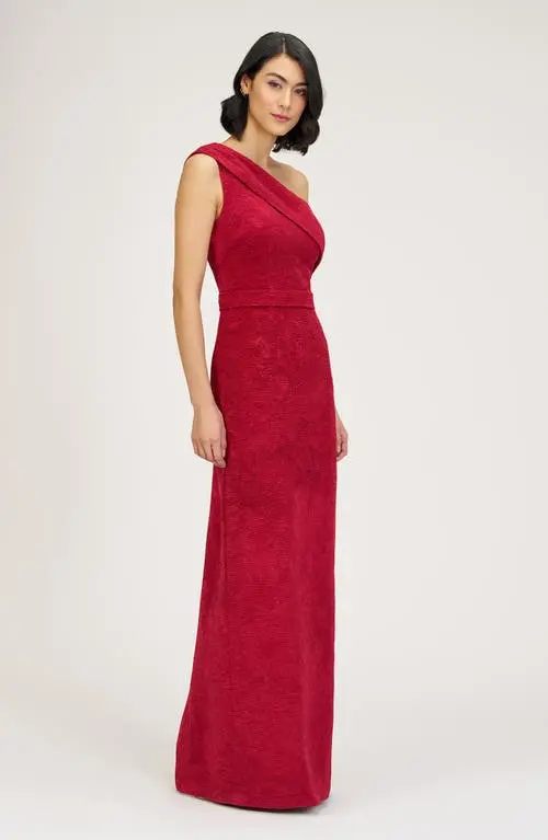 Js Collections Briella One-shoulder Column Gown