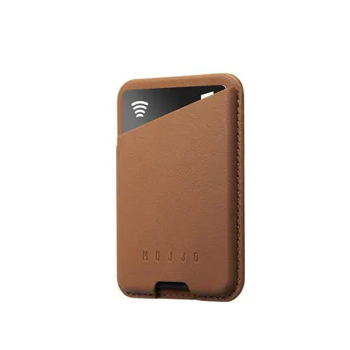 MUJJO Full Leather Magsafe Wallet For Iphone - Dark Tan