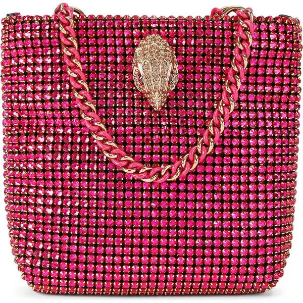Kurt Geiger Mini Crystal Embellished Party Tote - Pink
