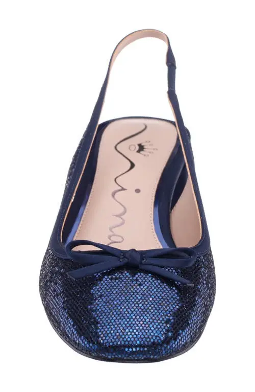 Nina Kourtny Slingback Pump - Navy