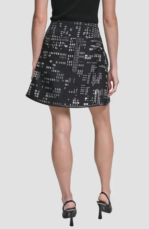 Dkny Abstract Jacquard Mini Skirt