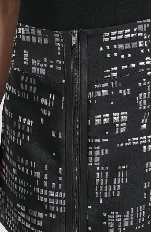 Dkny Abstract Jacquard Mini Skirt