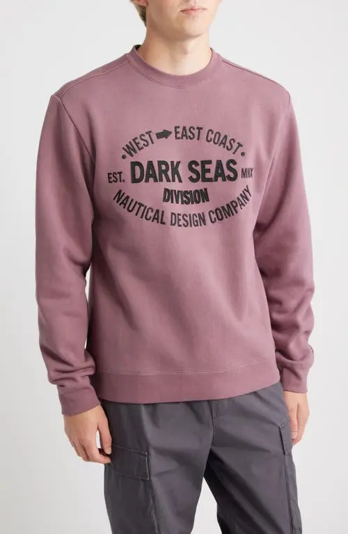 DARK SEAS Waterloo Logo Appliqué Crewneck Sweatshirt