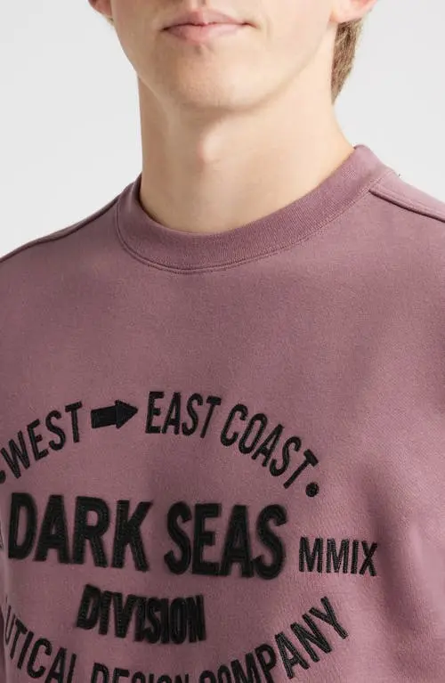 DARK SEAS Waterloo Logo Appliqué Crewneck Sweatshirt
