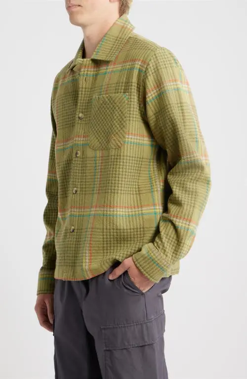 DARK SEAS Blanton Cotton Button-up Shirt - Olive
