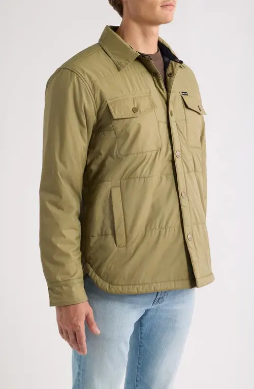DARK SEAS Machinist Quilted Snap-up Shirt Jacket - Aloe
