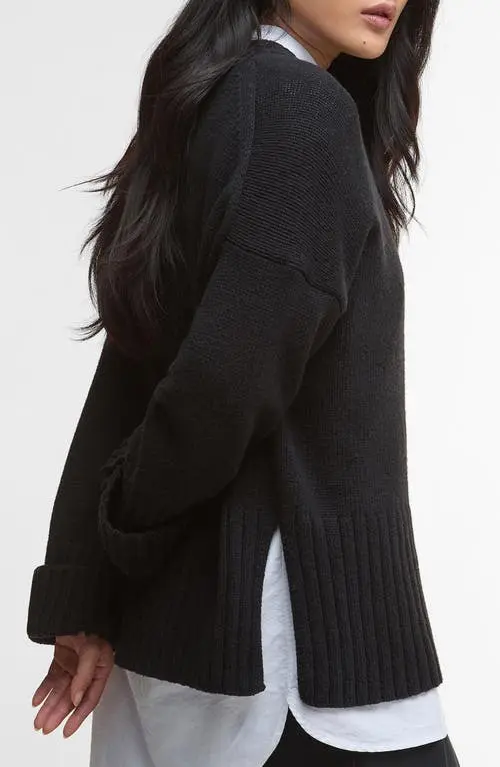 Barbour Sophia Cotton & Wool-blend Tunic Sweater