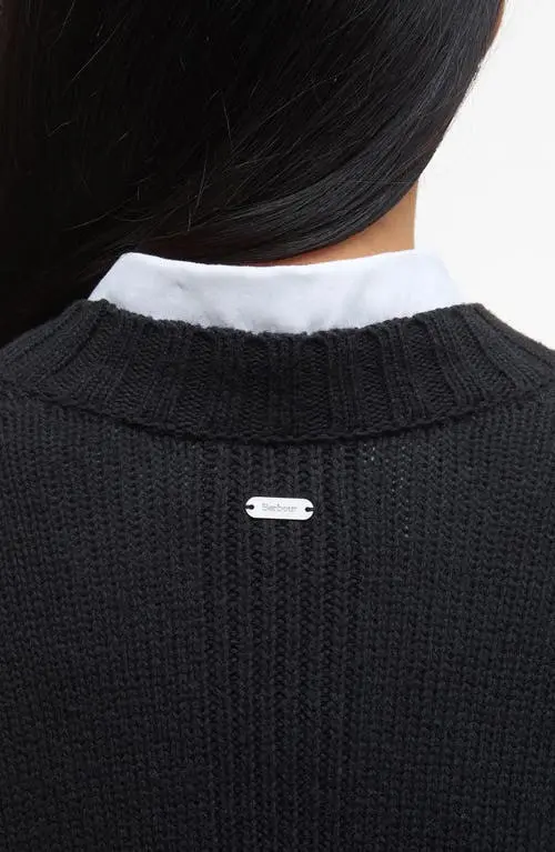 Barbour Sophia Cotton & Wool-blend Tunic Sweater