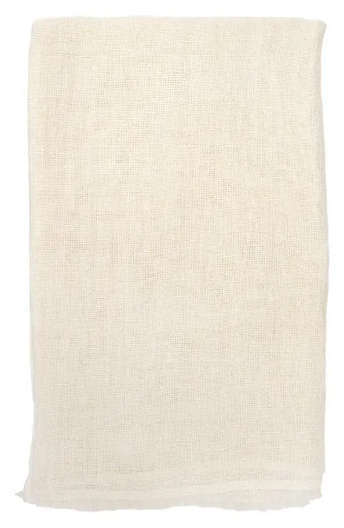 POM POM AT HOME River Oversize Linen Throw Blanket - Cream