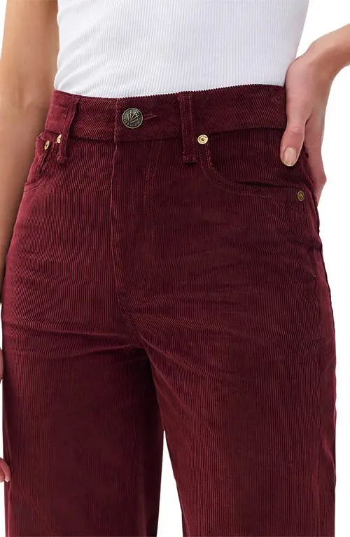 Rag & Bone Skylar High-waisted Corduroy Flare Pants - Brgdy