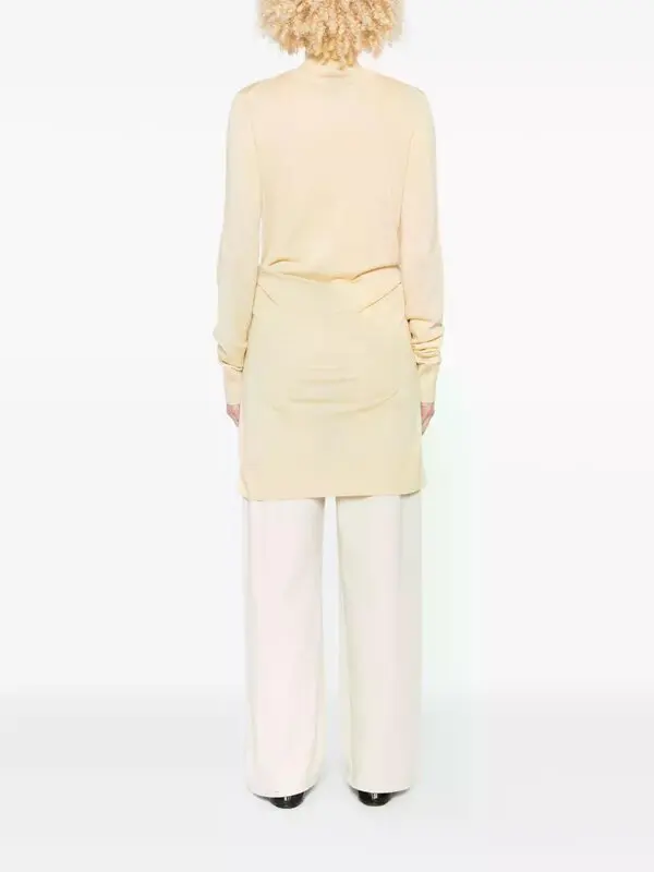 TOTEME Tie-detailed Turtleneck Dress - Neutrals