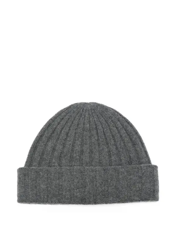 TOTEME Ribbed Cashmere Beanie - Grey