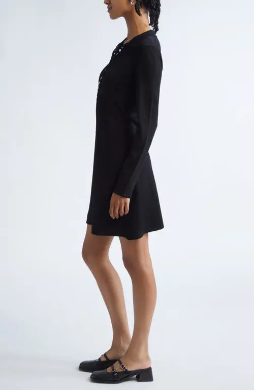 Sandy Liang Lori Long Sleeve Knit Dress