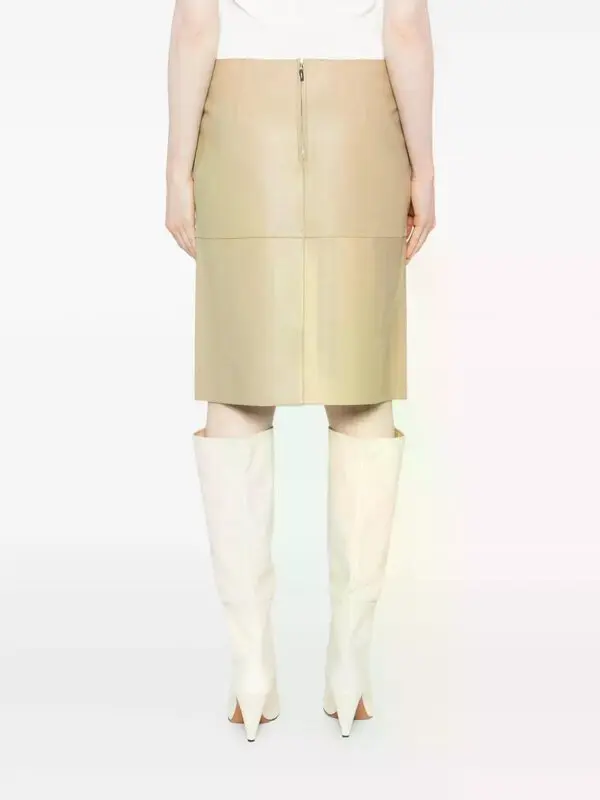 TOTEME Paneled Leather Skirt